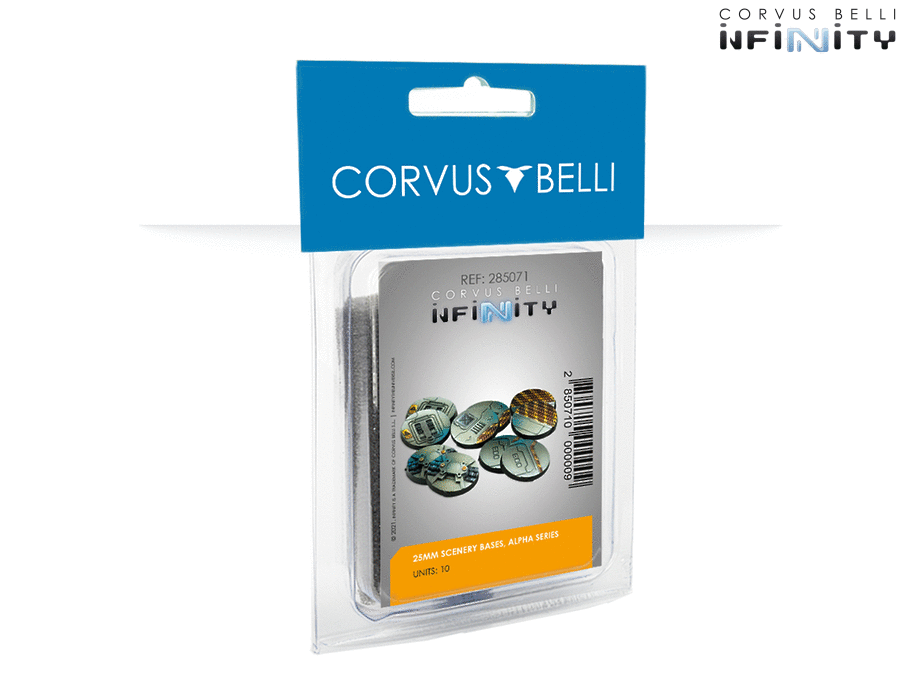 U1 Infinity: Bases - 25 mm Scenery bases; Alpha Series - Corvus Belli