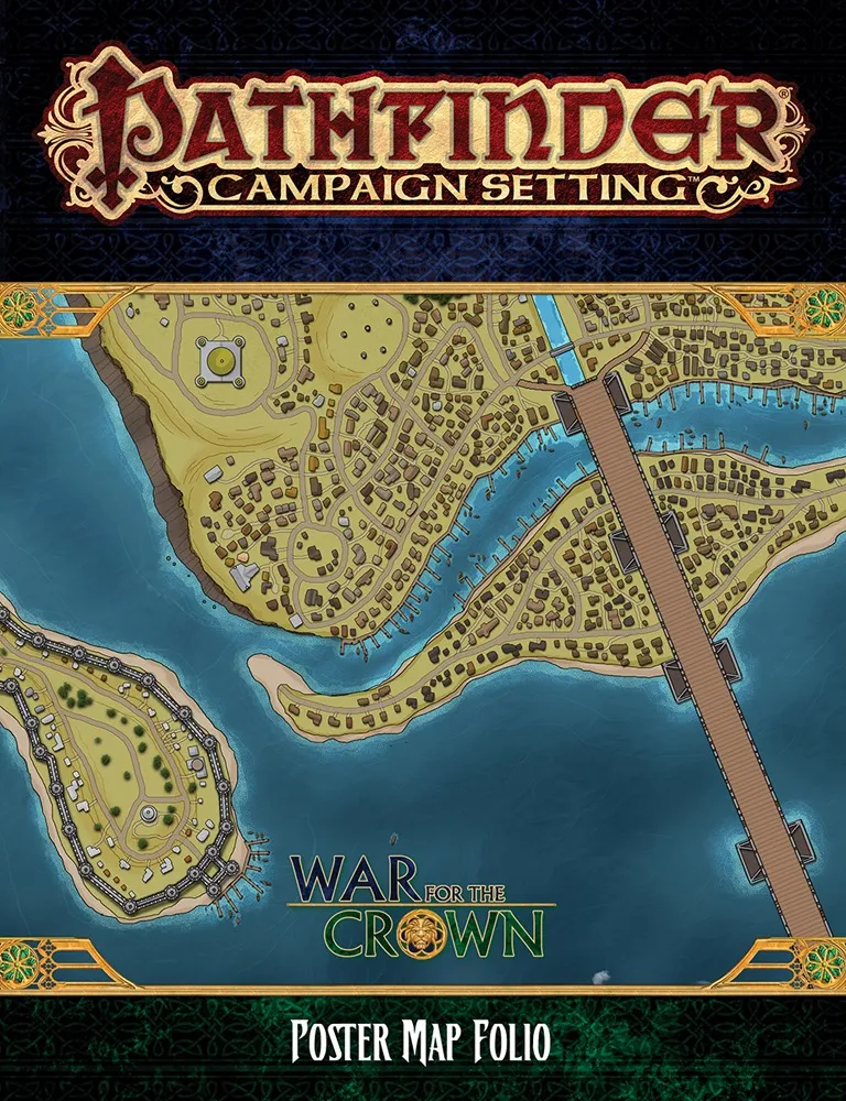 Pathfinder First Edition: Campaign Setting War for the Crown Poster Map ...